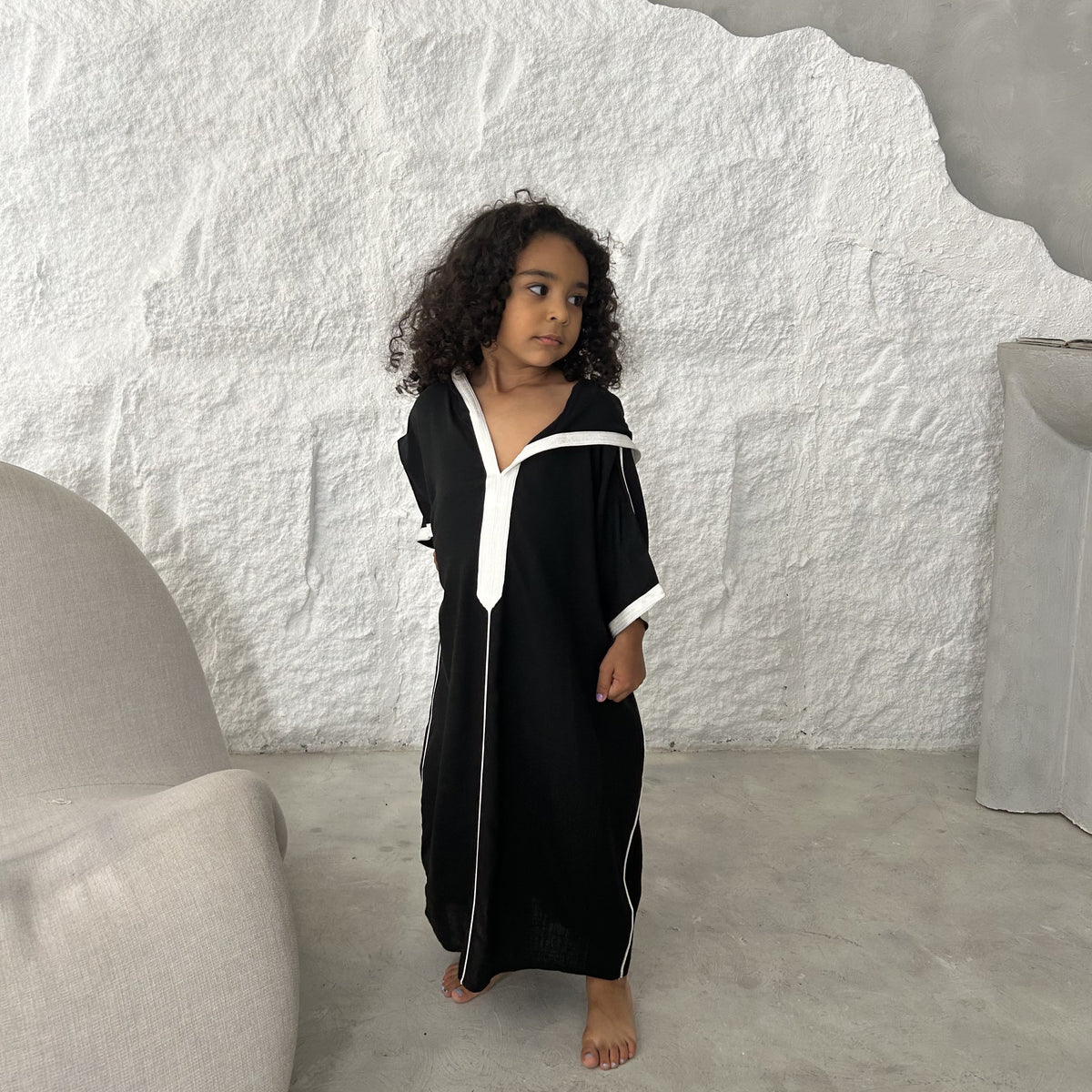 Noha Kaftan Kids - Black – Moukhmalie